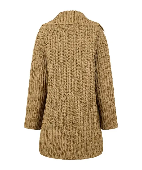 Bottega Veneta Crochetknit Midlength Coat