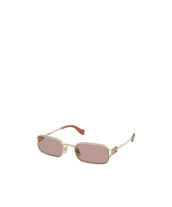 Miu Miu Rectangle Logo Sunglasses - No