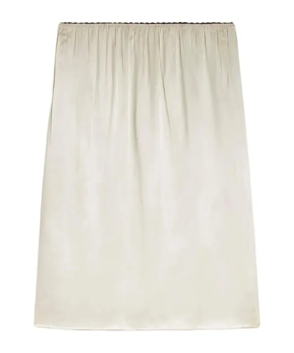 Phoebe Philo Elastic Waistband Midi Skirt - No