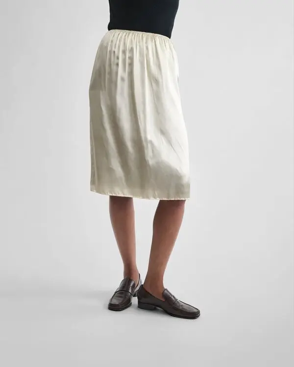 Phoebe Philo Elastic Waistband Midi Skirt