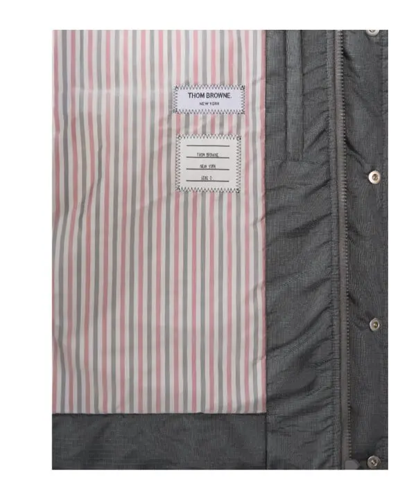 Thom Browne Four-bar Stripe Detail Down Jacket