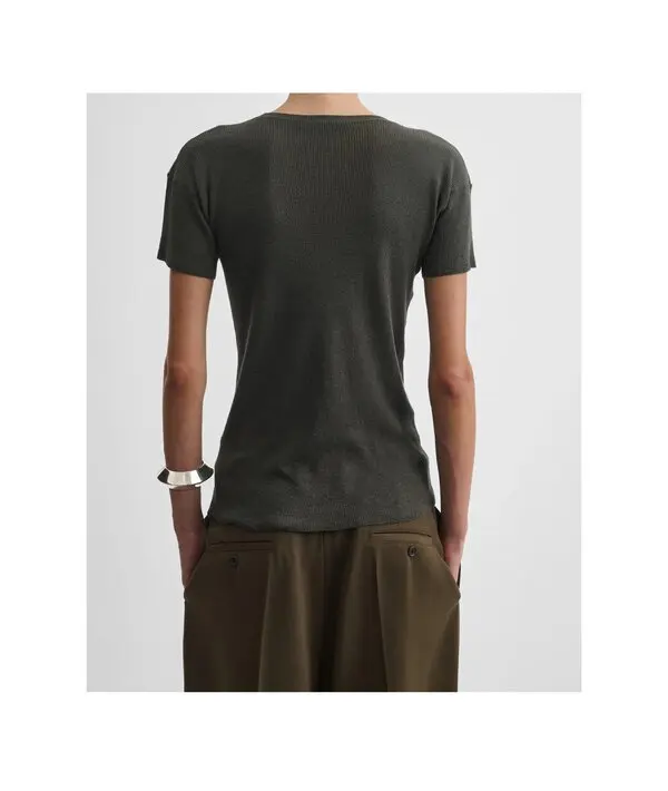 Phoebe Philo Crew Neck Ribbed T-shirt