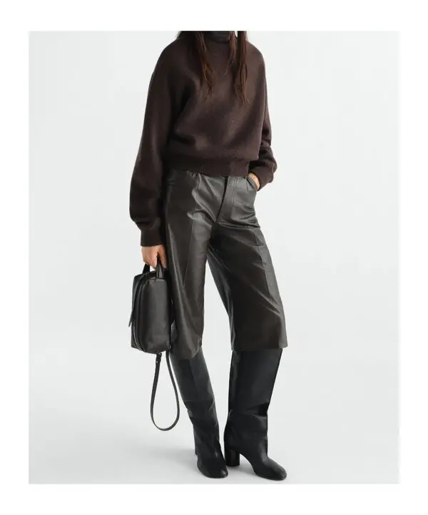LEMAIRE Short Sweater In Felted Merino Wool