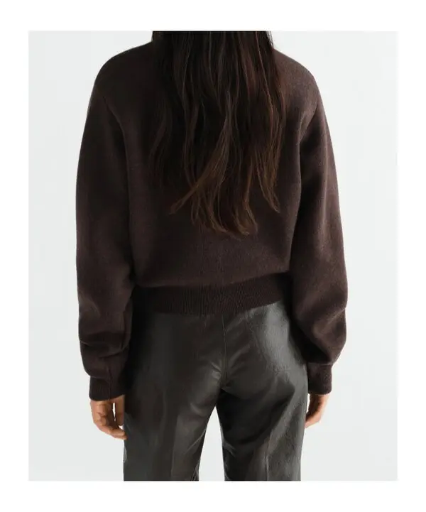 LEMAIRE Short Sweater In Felted Merino Wool
