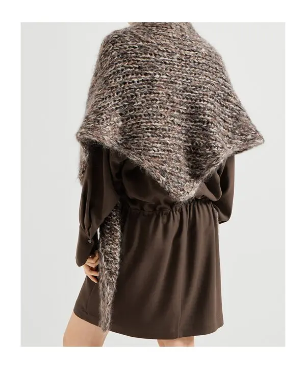 Brunello Cucinelli Mohair Knit Shawl