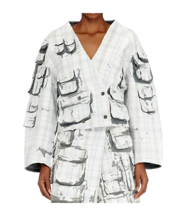 DIESEL® De-talbar-fsi Cropped Jacket