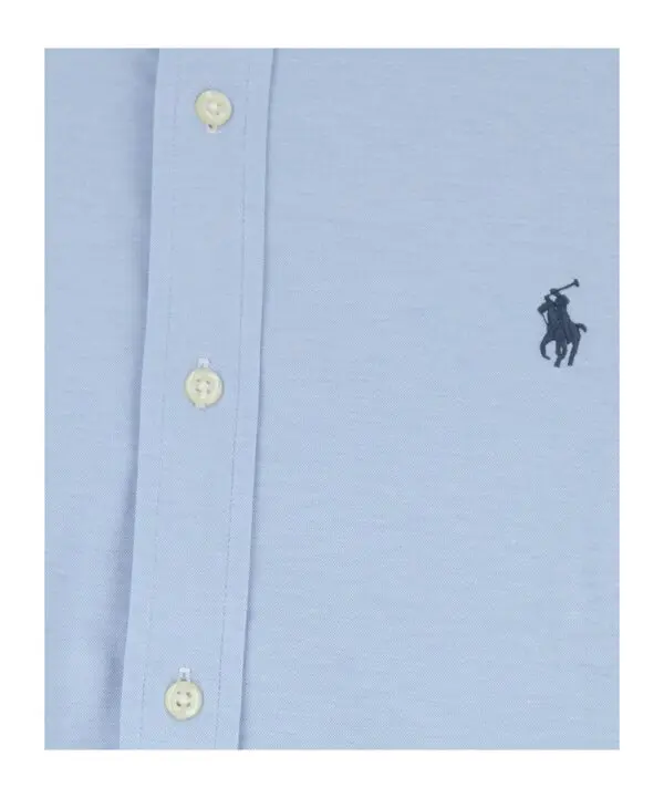 Polo Ralph Lauren Logo-embroidered Long-sleeve Shirt - Blue