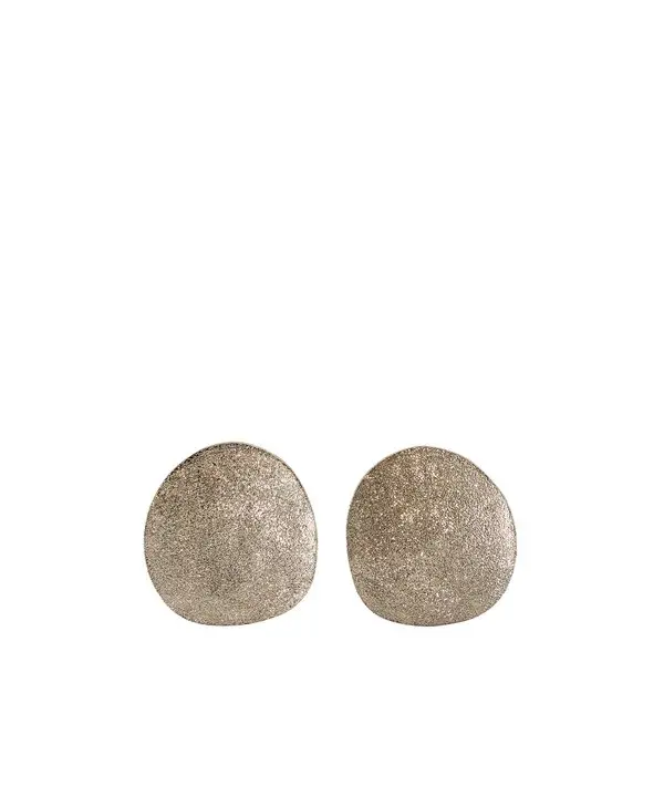 Brunello Cucinelli Sterling Shimmer Disc Earrings