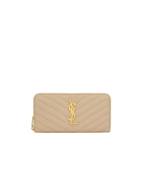 Saint Laurent Monogram Zip-around Wallet
