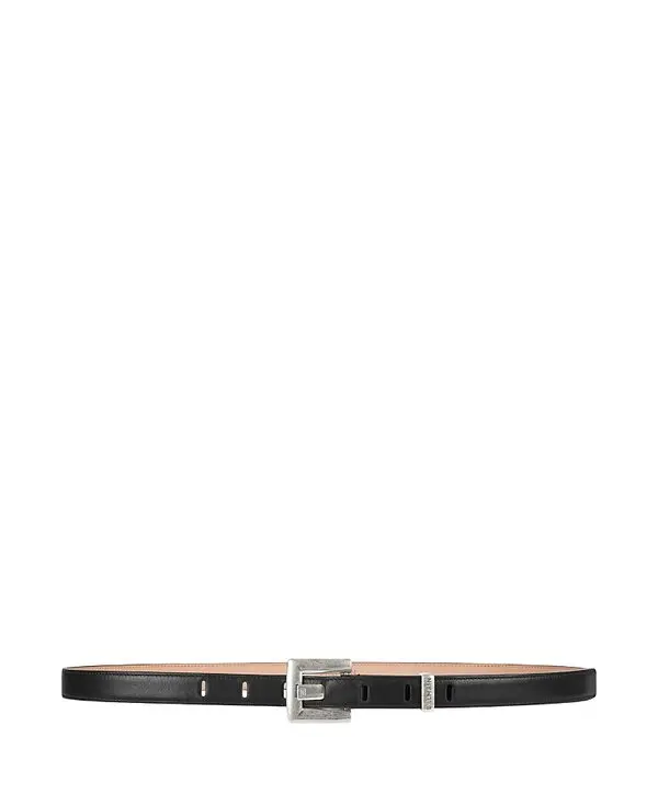Balmain Anthem Belt In Leather - Black