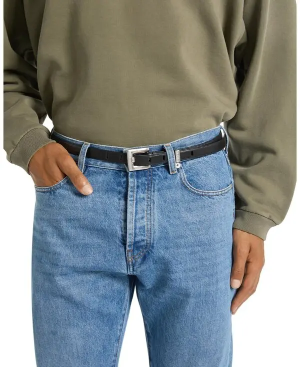 Balmain Anthem Belt In Leather