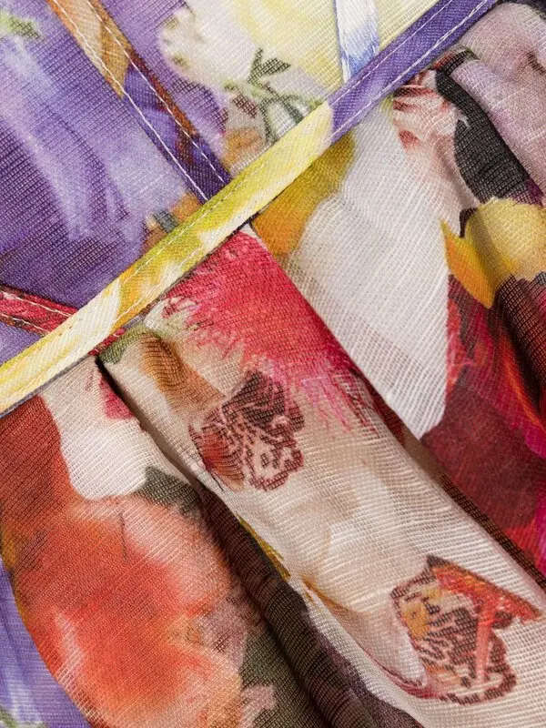 Zimmermann Multicolored Floral Mini Dress