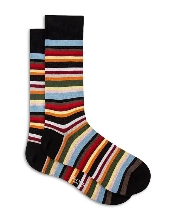 Paul Smith Socks With Multi Color Stripes
