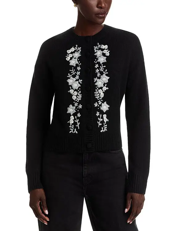 Bloomingdale'S Cardigan - Black/ivory