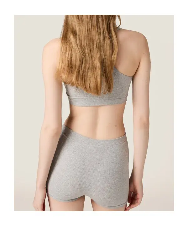 Miu Miu Seamless Mélange Racerback Crop Top