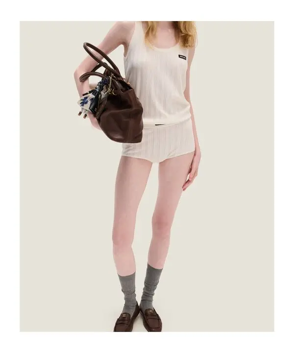 Miu Miu Cashmere And Silk Shorts
