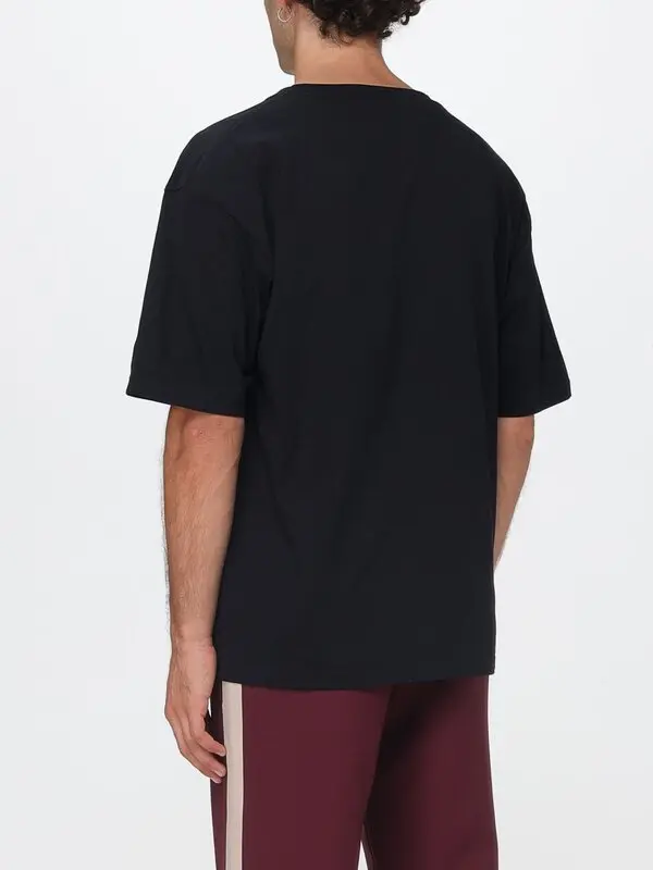 Valentino Garavani Cotton Crewneck T-shirt With Graphic Print And Dropped Shoulders