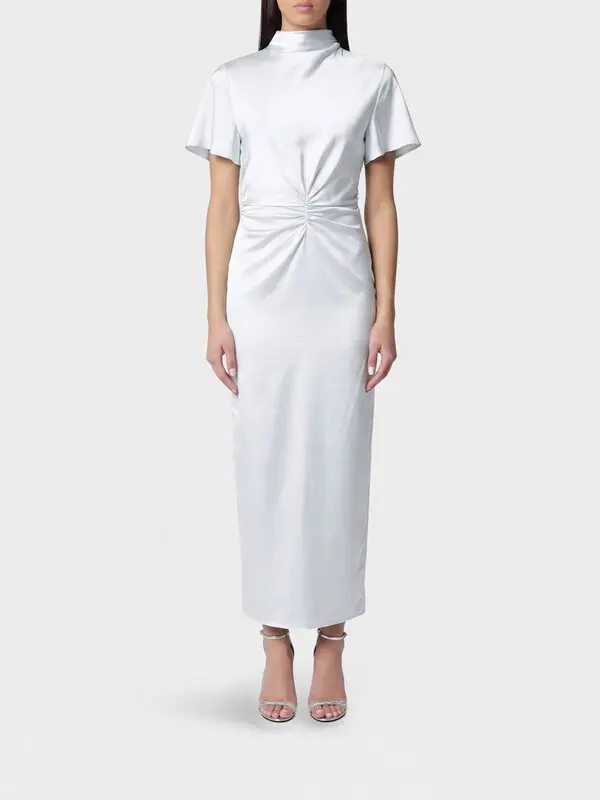 ROTATE BY BIRGER CHRISTENSEN Gathered Midi Dress