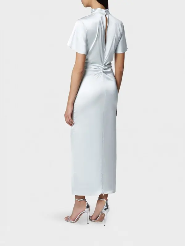ROTATE BY BIRGER CHRISTENSEN Gathered Midi Dress