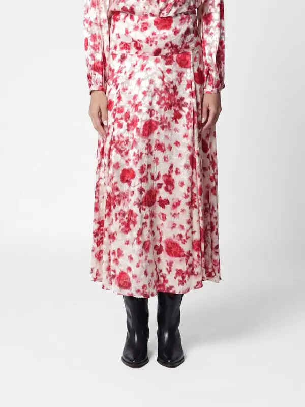 Isabel Marant Étoile Floral Print Midi Skirt