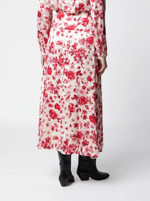 Isabel Marant Étoile Floral Print Midi Skirt