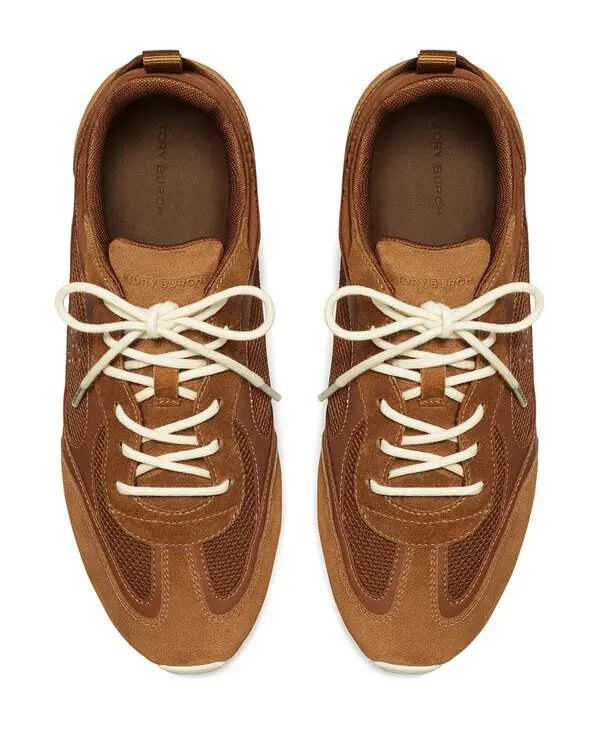 Tory Burch Field Sneakers - Cognac Brown