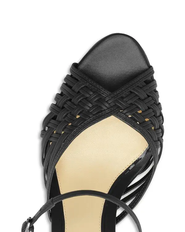 ALEXANDRE BIRMAN Lillian Leather Wedge Sandals