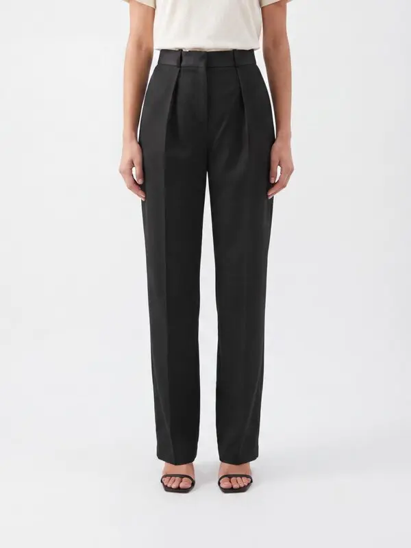 Elisabetta Franchi Tailored Pleated Trousers