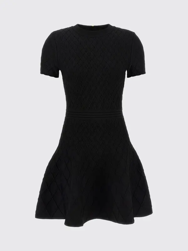Balmain Short Sleeve Knit Dress