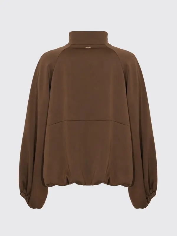 TWINSET Zip-up Jacket With Stand Collar - Brown
