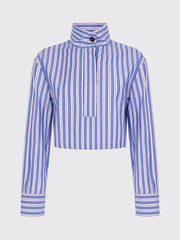 Liviana Conti Striped Cropped Shirt