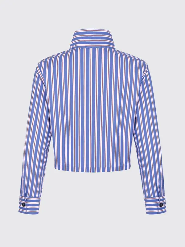 Liviana Conti Striped Cropped Shirt