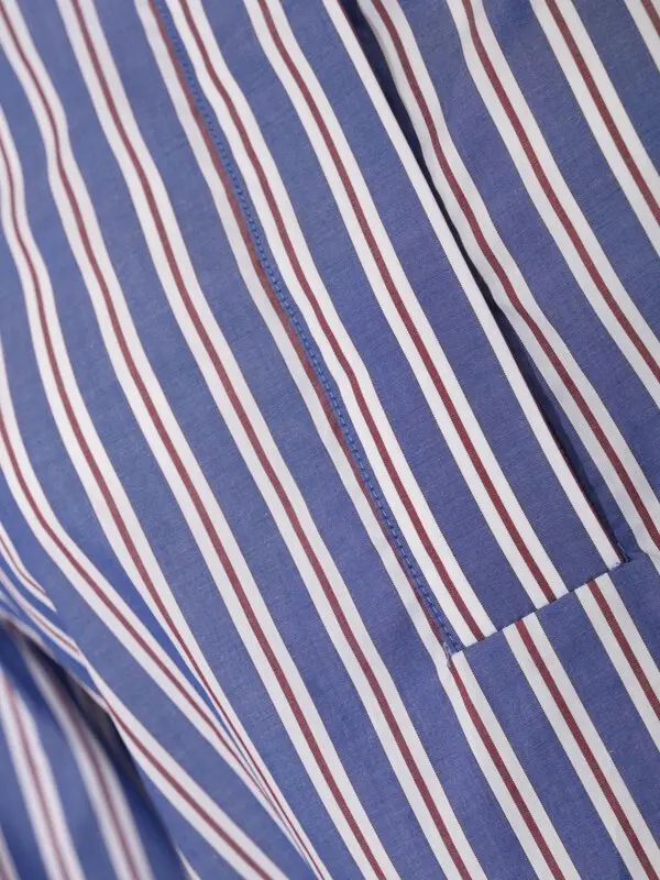 Liviana Conti Striped Cropped Shirt