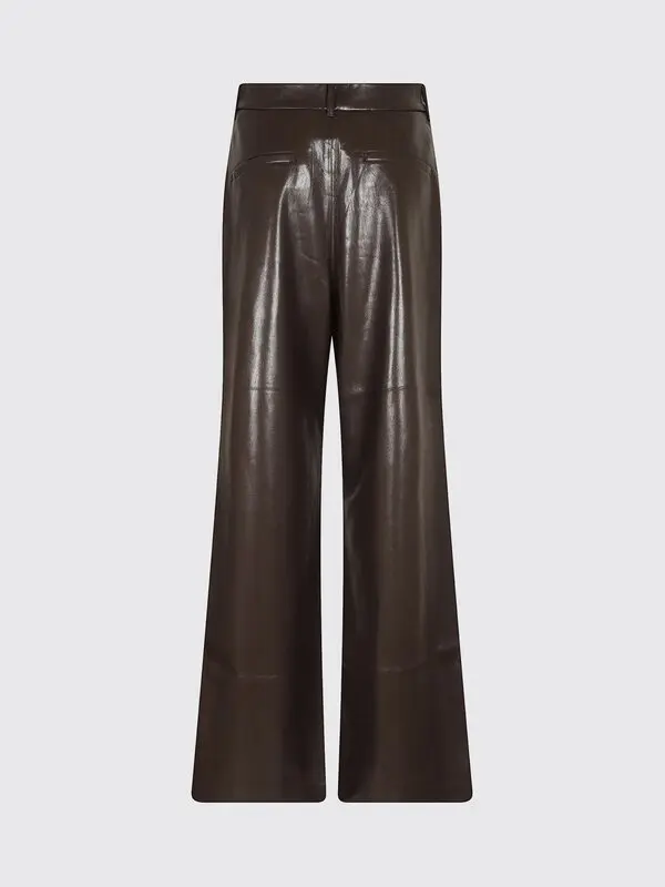 Andamane Wide Leg Faux Leather Trousers