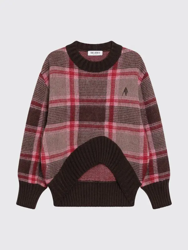 Attico Plaid Sweater - Coffee