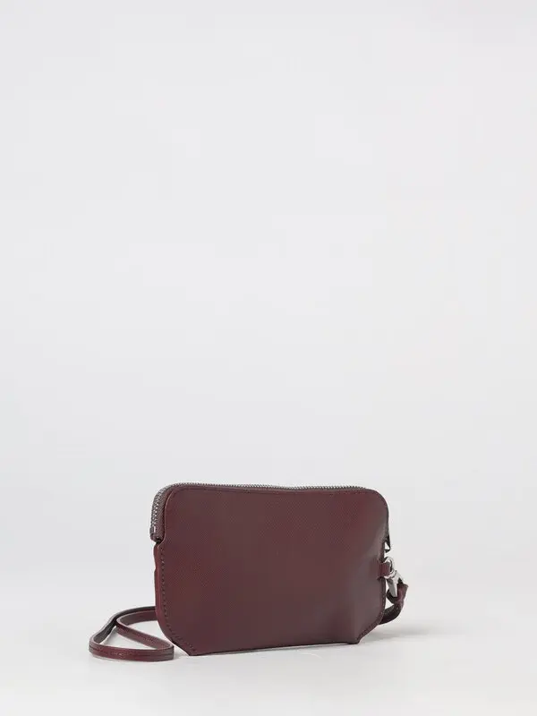 Paul Smith Saffiano Calf Leather Crossbody Bag With Removable Strap - Brown