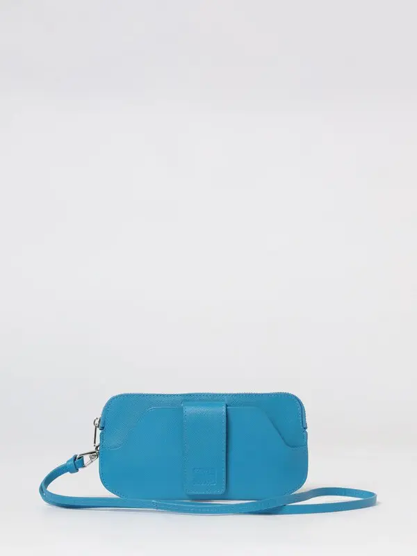 Paul Smith Saffiano Calf Leather Crossbody Bag With Removable Strap - Ink