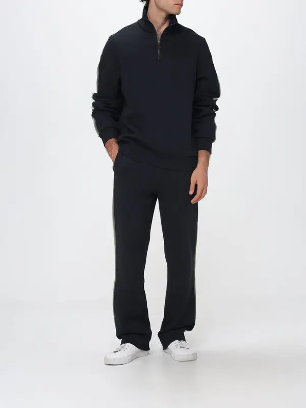 Paul Smith Sweatshirt With Striped Sleeves