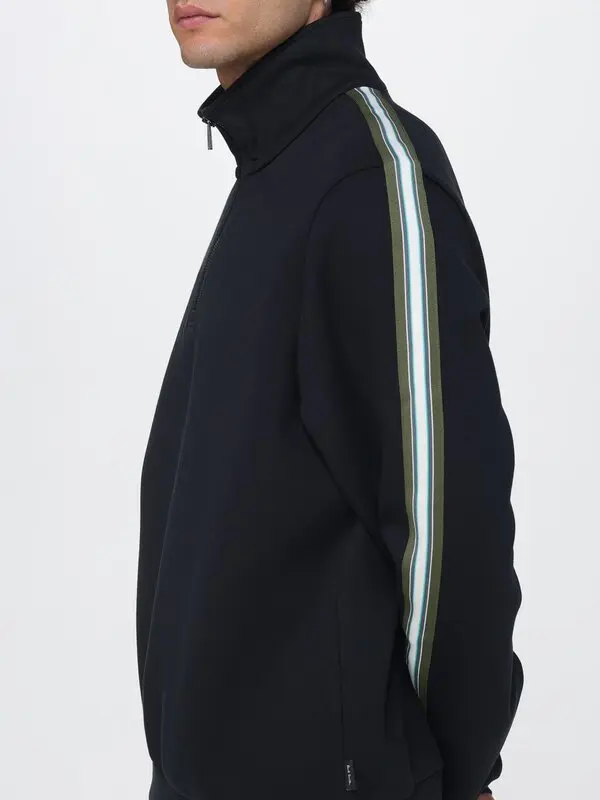 Paul Smith Sweatshirt With Striped Sleeves