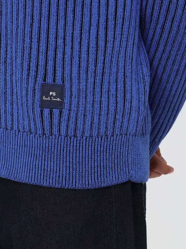 Paul Smith Striped Ribbed Knit Sweater