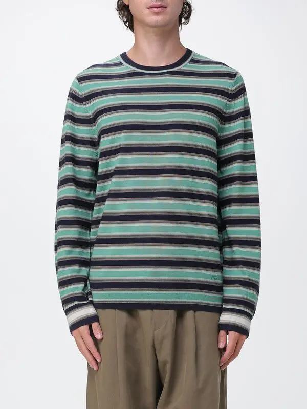 Paul Smith Striped Crew Neck Sweater - Emerald