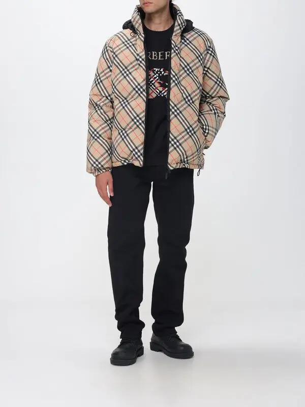 Burberry Checked Equestrian Knight Graphic T-shirt