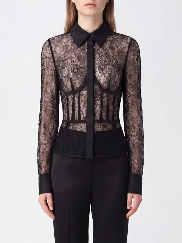 Elisabetta Franchi Lace Corset Shirt
