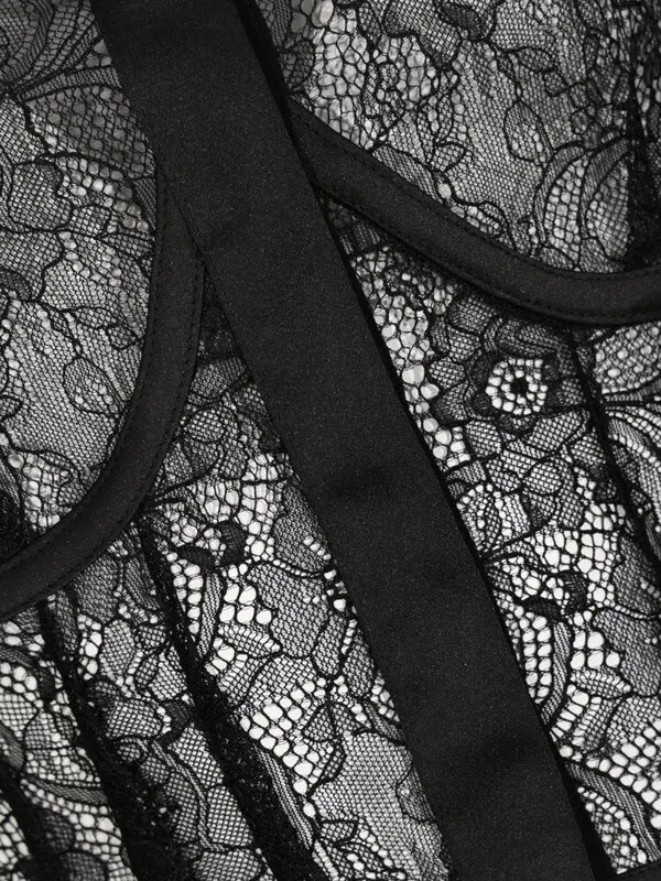 Elisabetta Franchi Lace Corset Shirt