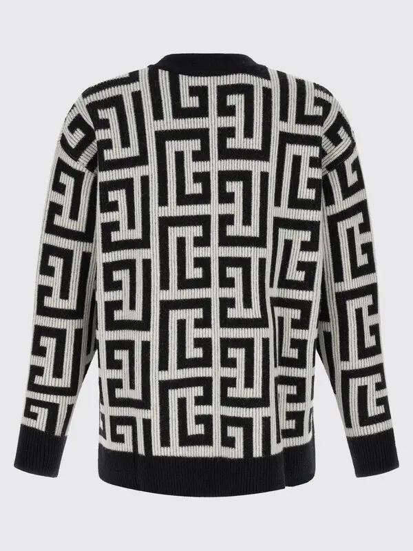 Balmain Monogram Knit Cardigan
