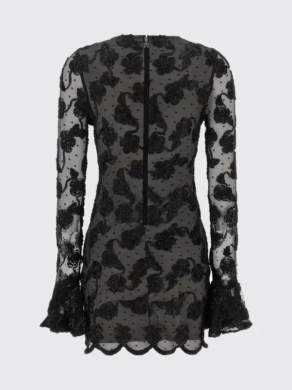 ROTATE BY BIRGER CHRISTENSEN Embroidered Floral Dress