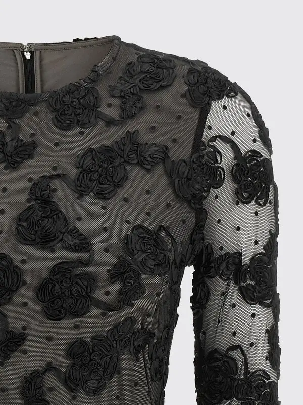 ROTATE BY BIRGER CHRISTENSEN Embroidered Floral Dress