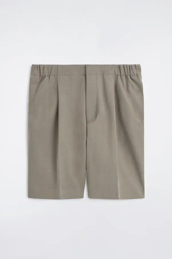 Cos Tailored Bonded-twill Shorts