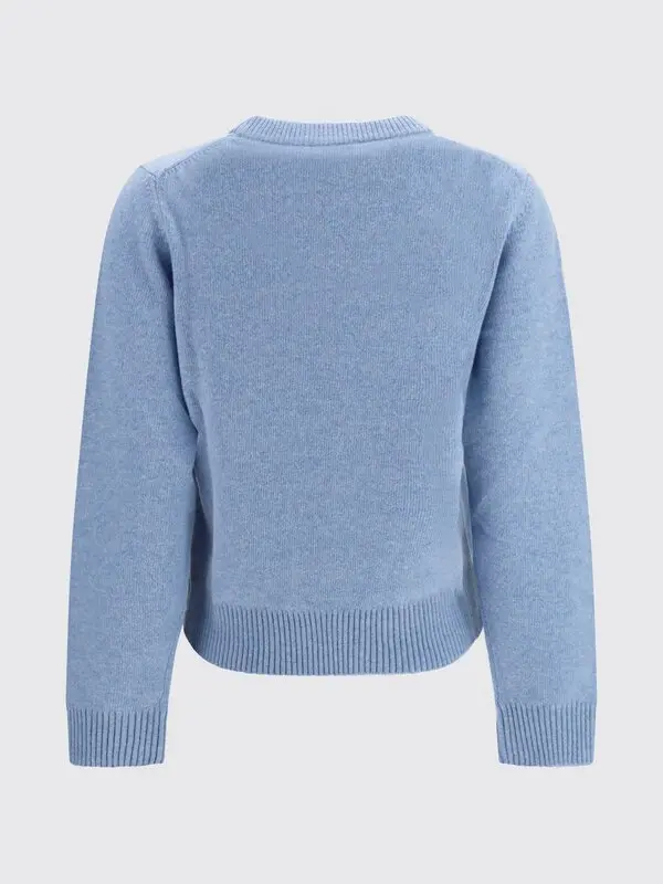 GANNI Floral Logo Sweater - Blue