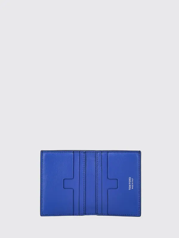TOM FORD Crocodile-effect Calfskin Bifold Card Holder
